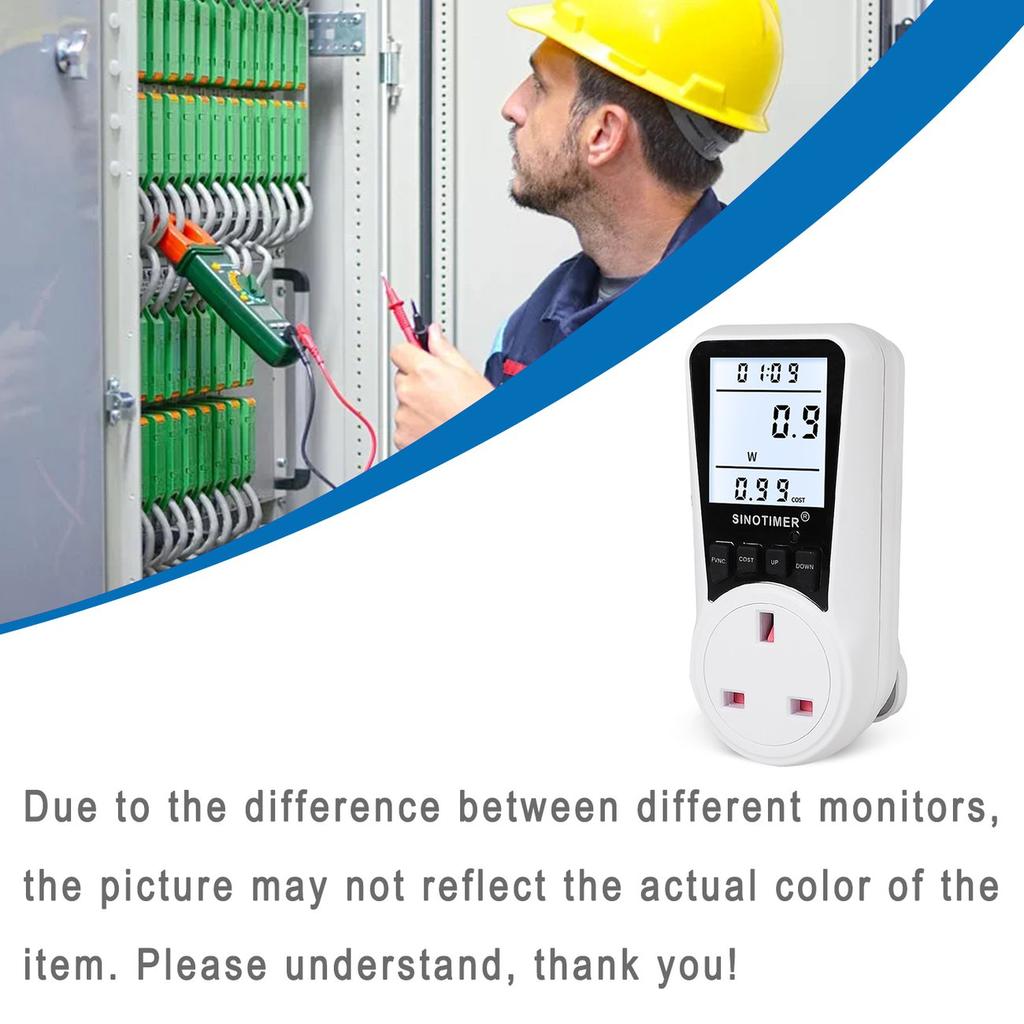 Köp Electricity Monitors Energy Power Electrical Power Consumption Watt ...