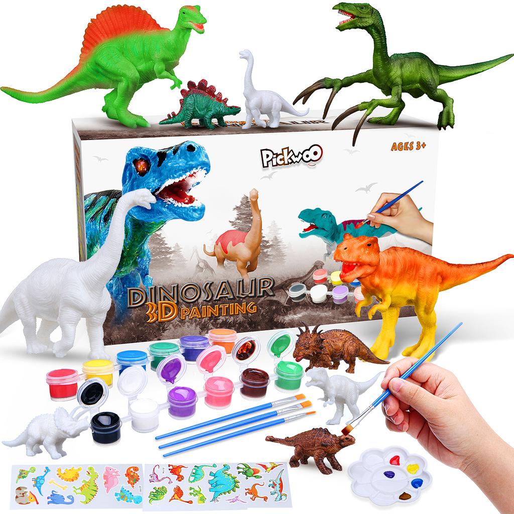 3D Dinosaur Painting Kit-Paint Your Own Sets Kids Science Arts and ...