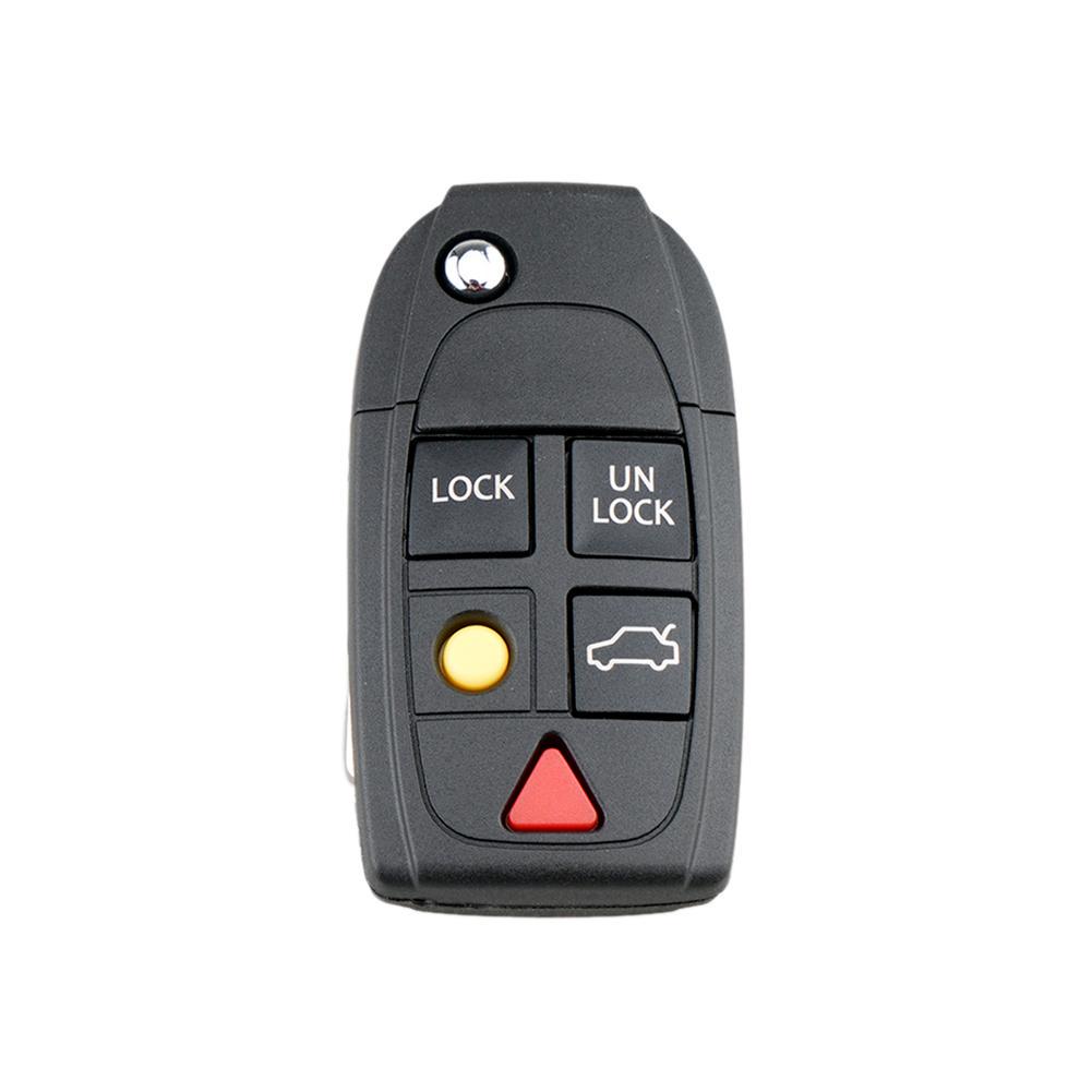 Buy Car Remote Key Shell 5 Buttons Flip Folding Key Fob Case for Volvo ...