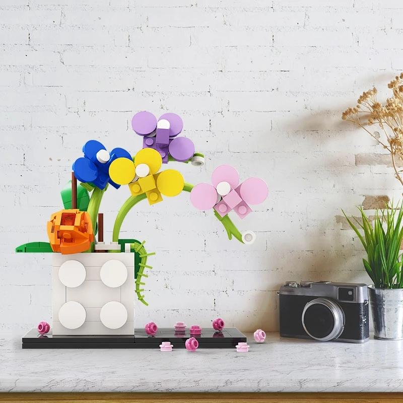 Buy Creative Blocks Flower Succulent Potted Plant Building Blocks ...