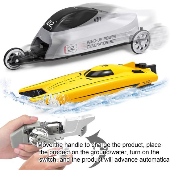 Buy Educational Wind-up Power Generation Car No Battery Lightweight ...