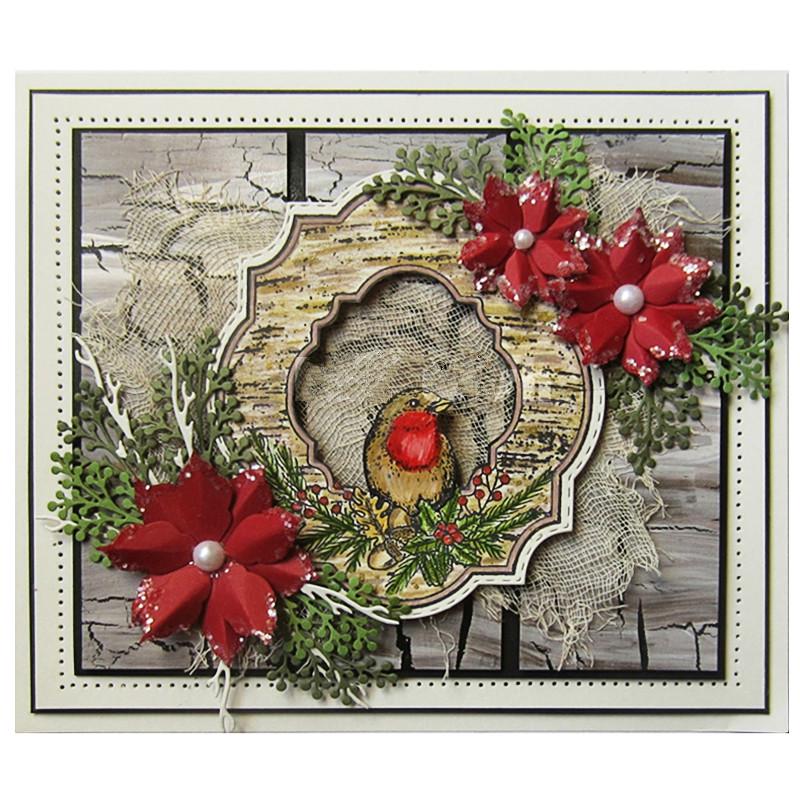 Oval Holly Lattice Frame Dies Metal Cutting Dies for Scrapbooking ...