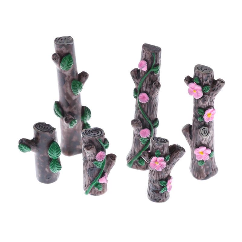 Buy Fairy Cherry Tree Tree Stump Garden Miniature Home Decor Crafts DIY ...