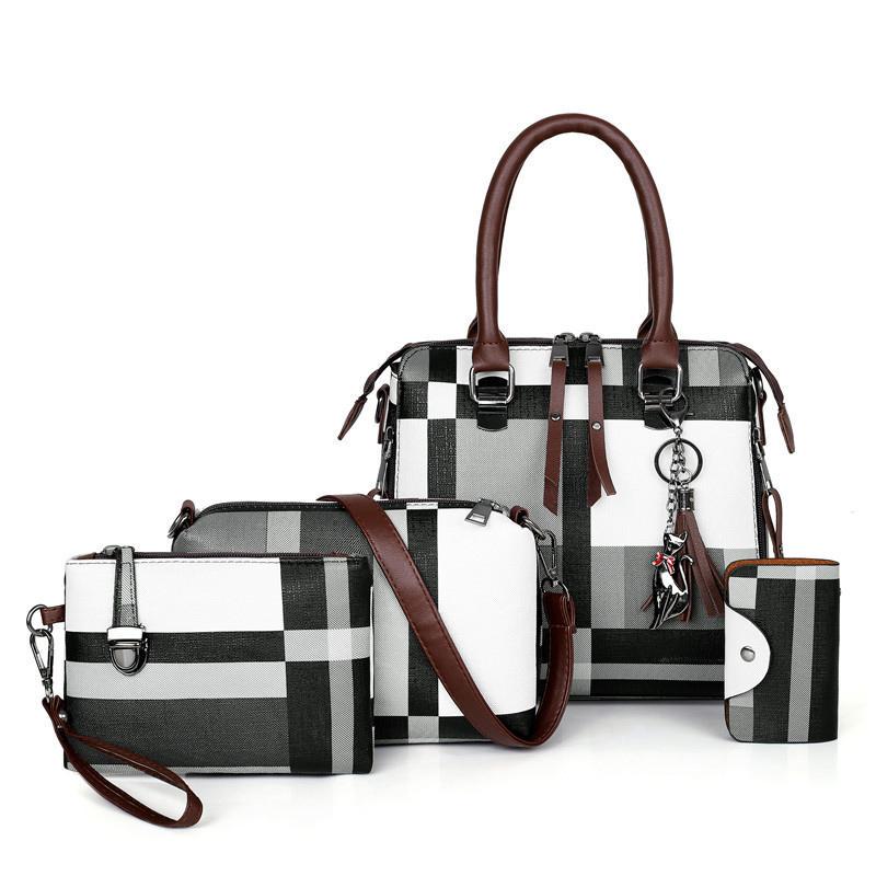 Buy New Luxury Women Shoulder Bag Plaid Ladies Handbags Quality Brand ...