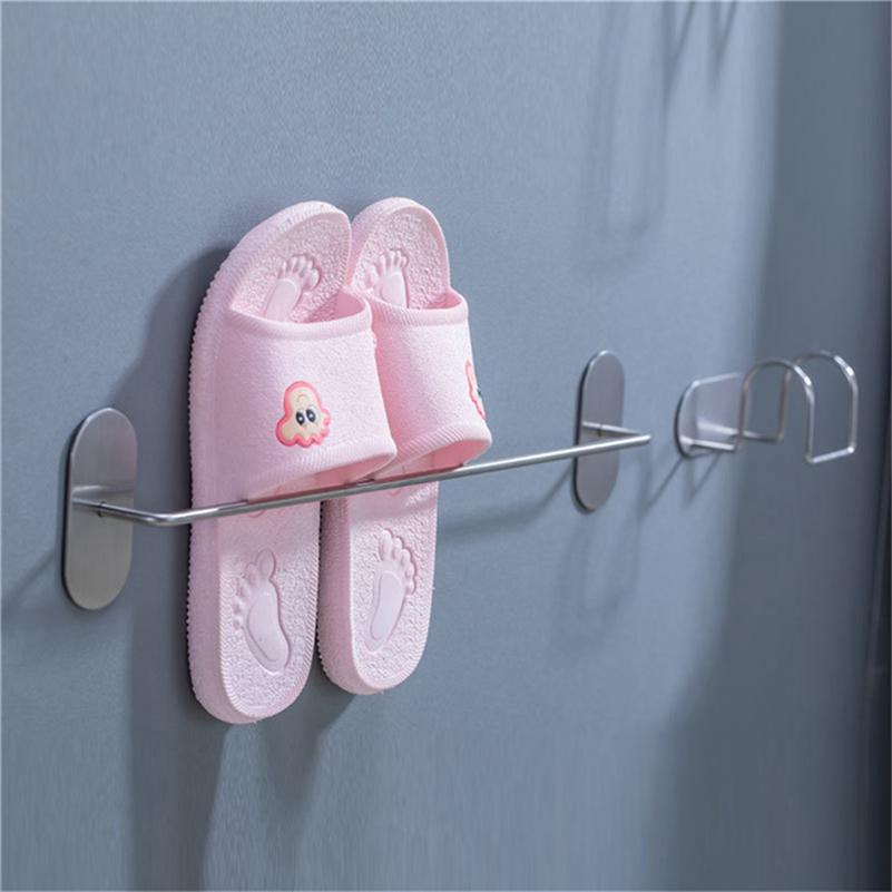 Buy Self-Adhesive Slippers Rack Storage Racks Punch Free Slippers ...