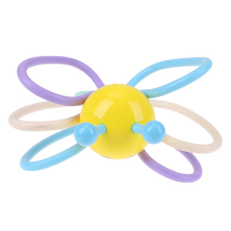 Buy Infant Baby Bees Rattle Tooth Glue Hand Grabbing Ball Baby Plastic ...