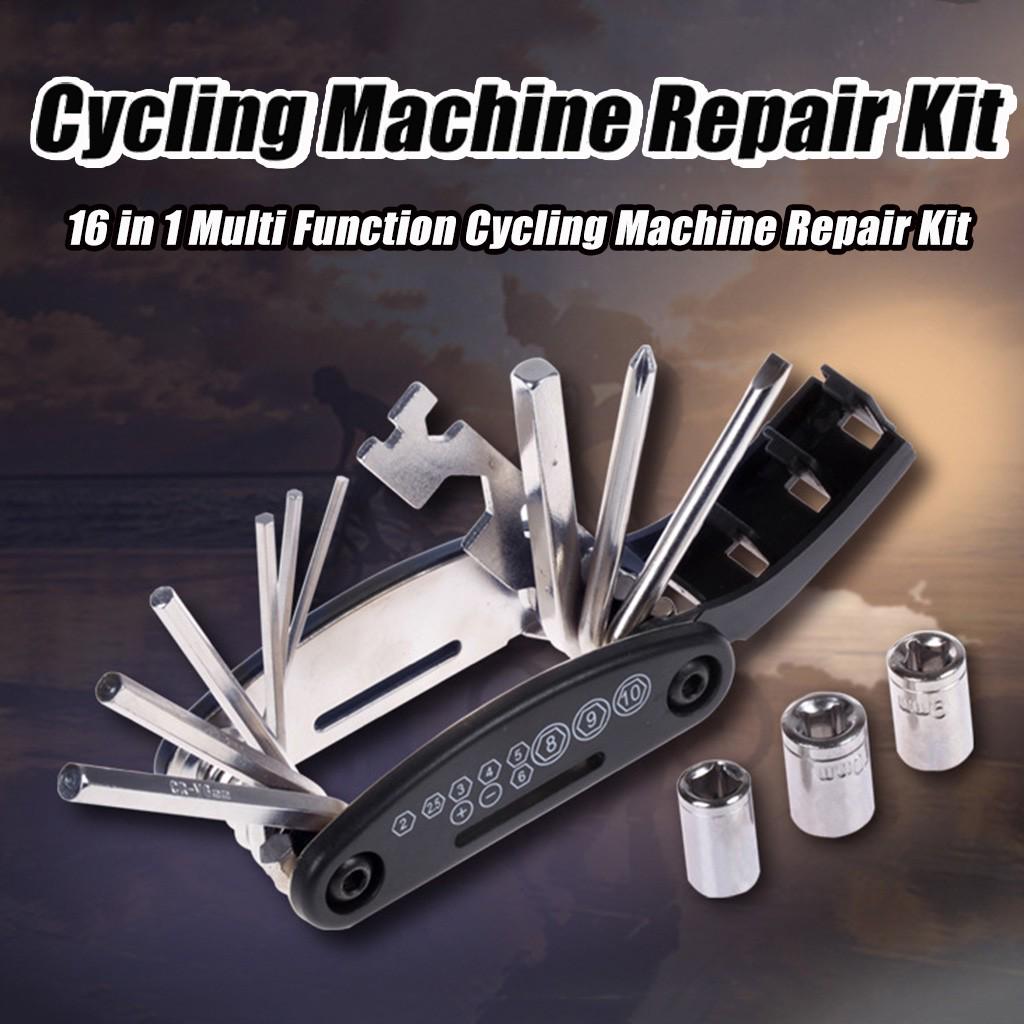 New 16 in 1 Multi-function Mountain Bike Maintenance Set Bicycle Repair ...