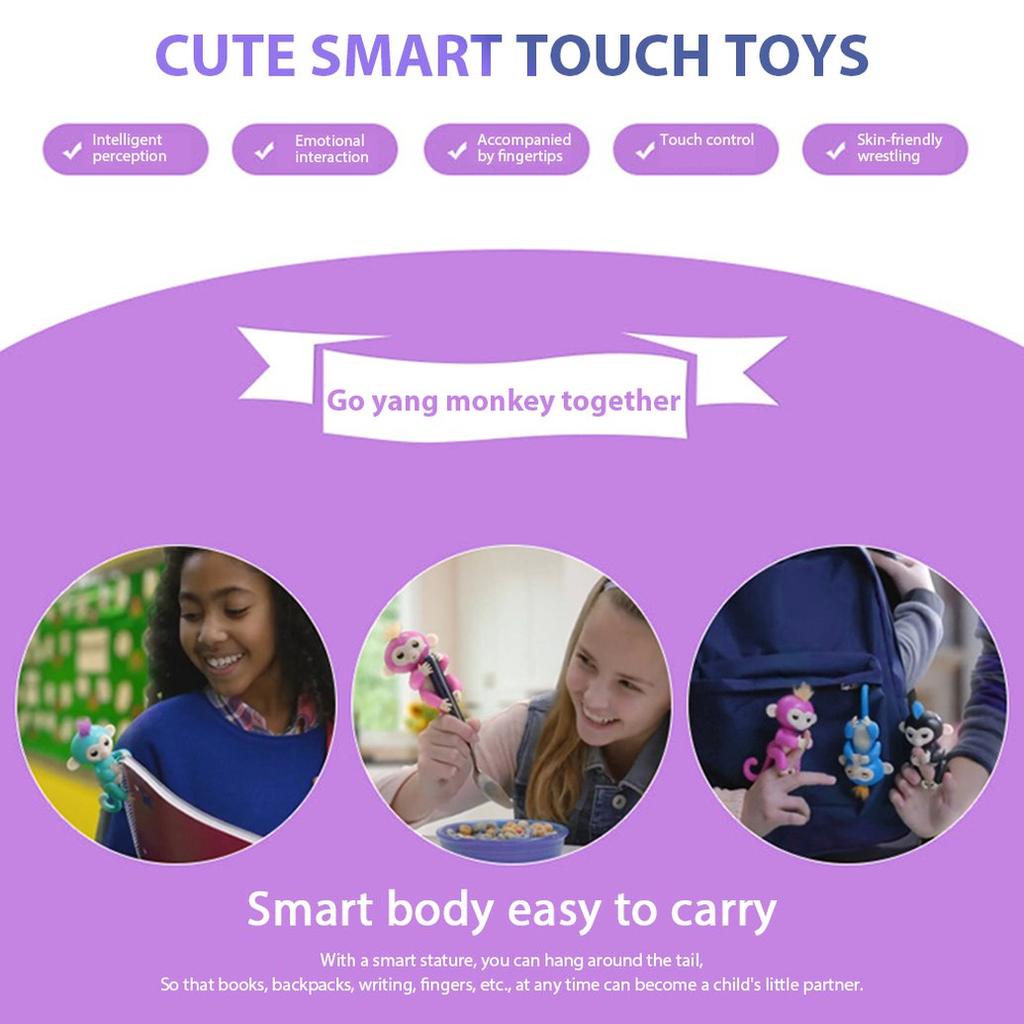 Buy Solu Cute Robert Baby Monkey Sound Finger Motion Hanger Toy for ...