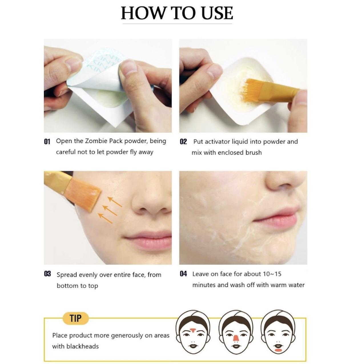 SKIN1004 Zombie Pack 8PCS SET ( Special Facial Mask- Pore Tightening ...