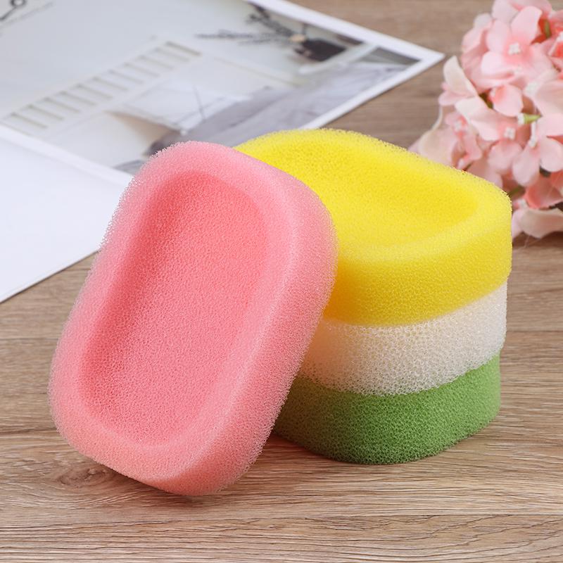Buy Mesh Sponge Soap Dish Plate Box Shower Hotel Holder Bathroom ...