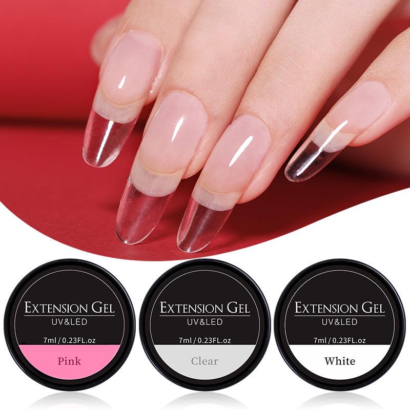 1 Box 7ml Extension Gel UV Building Gel Nail Finger Extension Nail Art ...