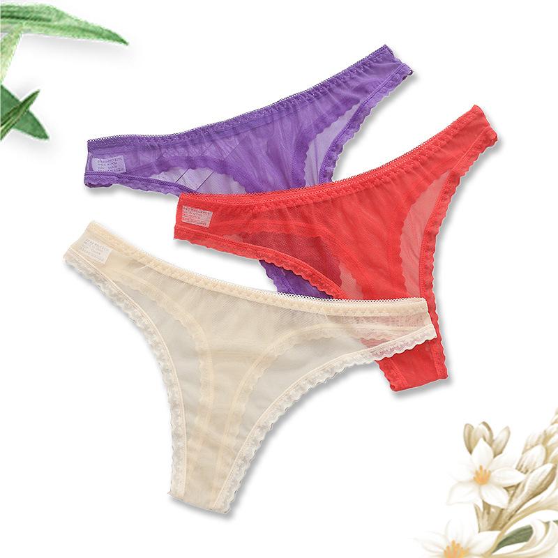 Cheap Sexy thong pants for women with fully transparent bottom ...