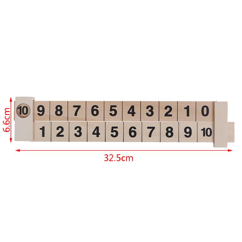 Buy Wooden Arithmetic Addition And Subtraction Learning Ruler Children ...