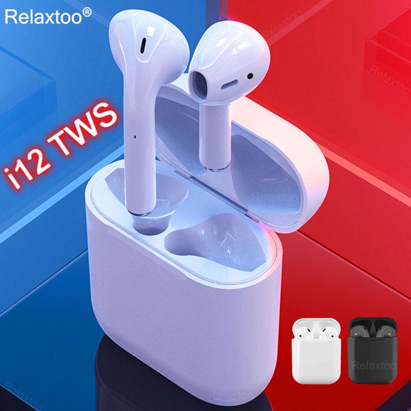 Buy 2021 New TWS I12 Bluetooth Earphones Wireless Earphone Touch ...
