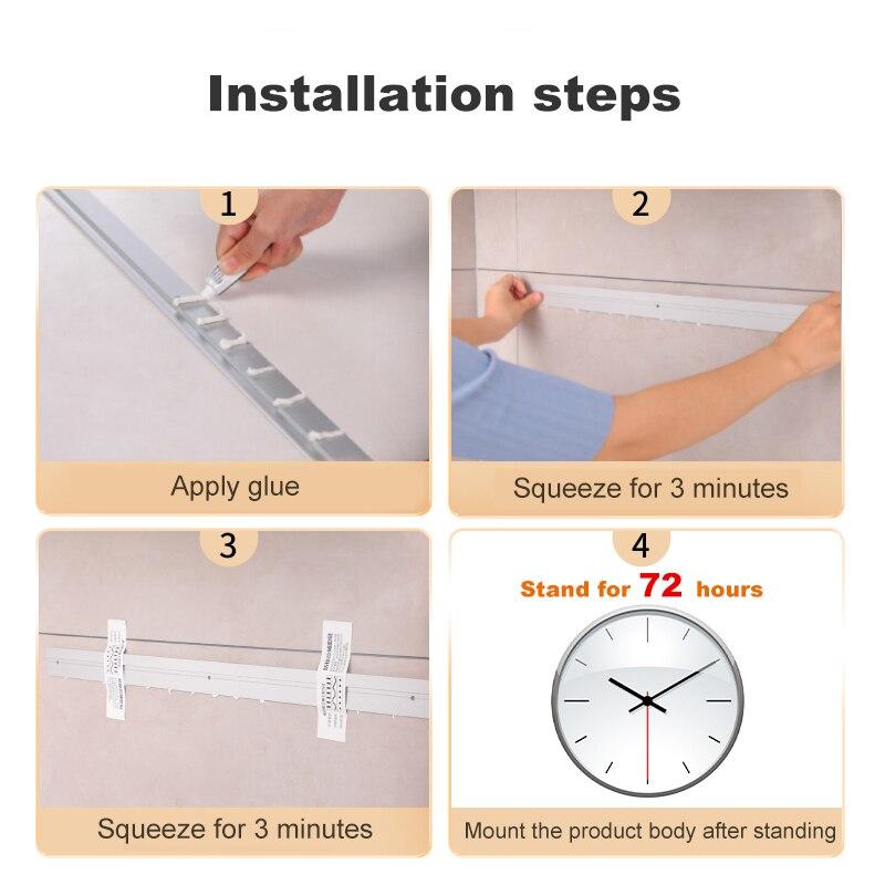 Buy Kitchen Storage Rack Wall-mounted Spice Rack Space Aluminum Multi ...