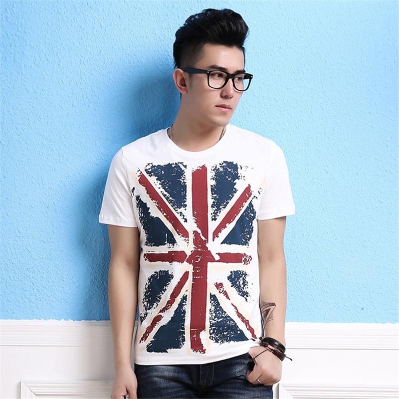 Buy Fashion United Kingdom UK Flag Printed T Shirts O Neck Short Sleeve ...
