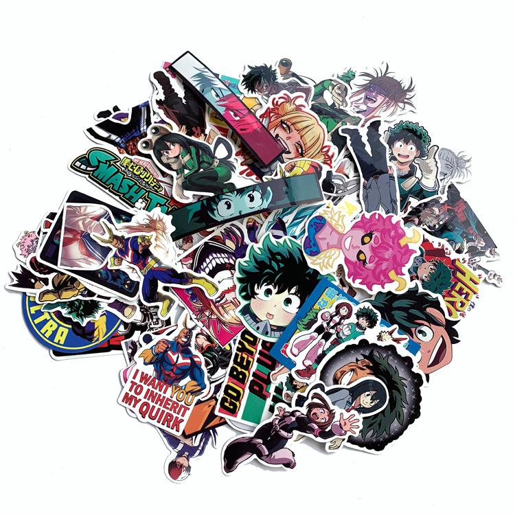 Buy 70 Pcs/set My Hero Academia Cool Stickers Laptop Sticker Luggage ...