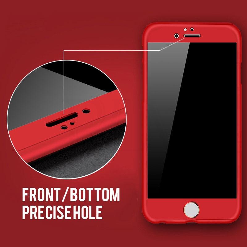 Buy 360 Full Cover Phone Case For iPhone 11 7 6 6s 8 Plus 5 5s SE PC ...