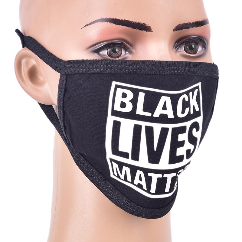 Black Lives Matter Face Mask Dust Proof Washable Mask Print Cotton ...
