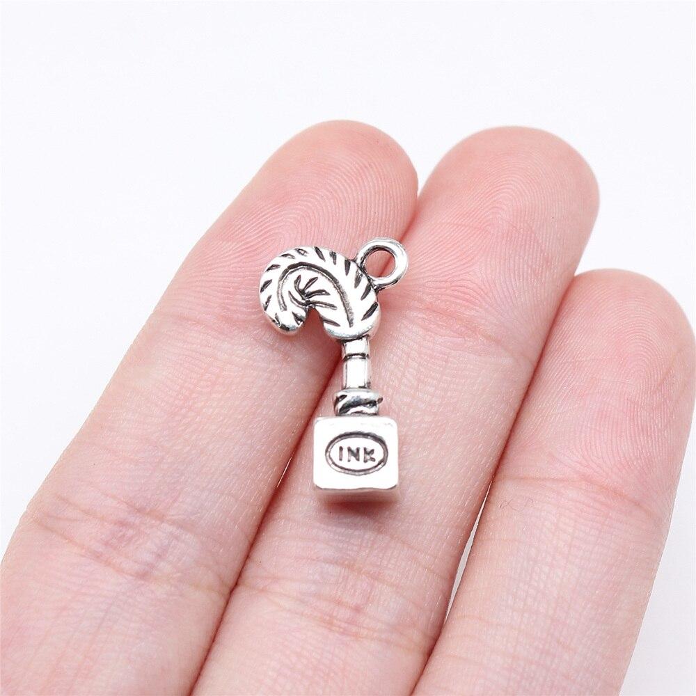 Buy 10pcs Zinc Alloy Vintage Quill Ink Charms Charms Charm For Jewelri ...