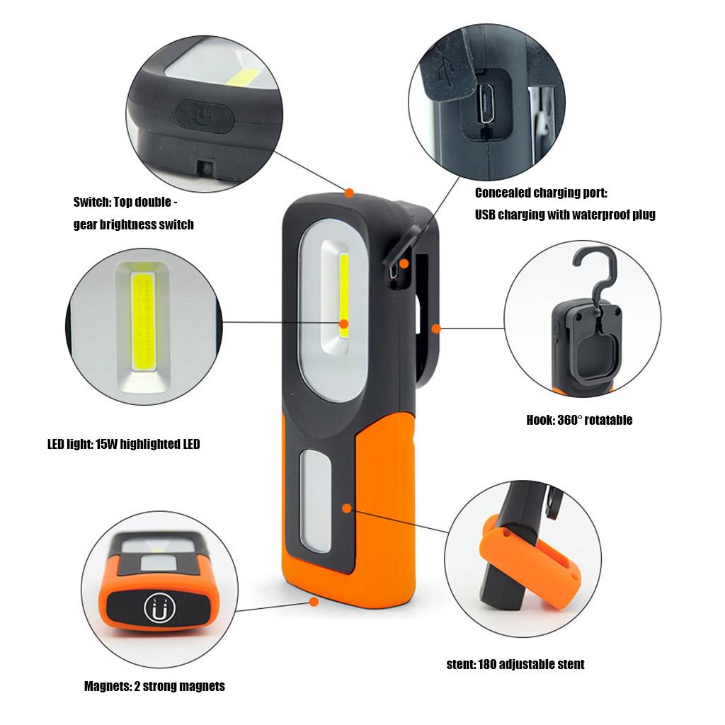 PENDANTS LED Work Light USB Charging Emergency Light Inspection Light ...