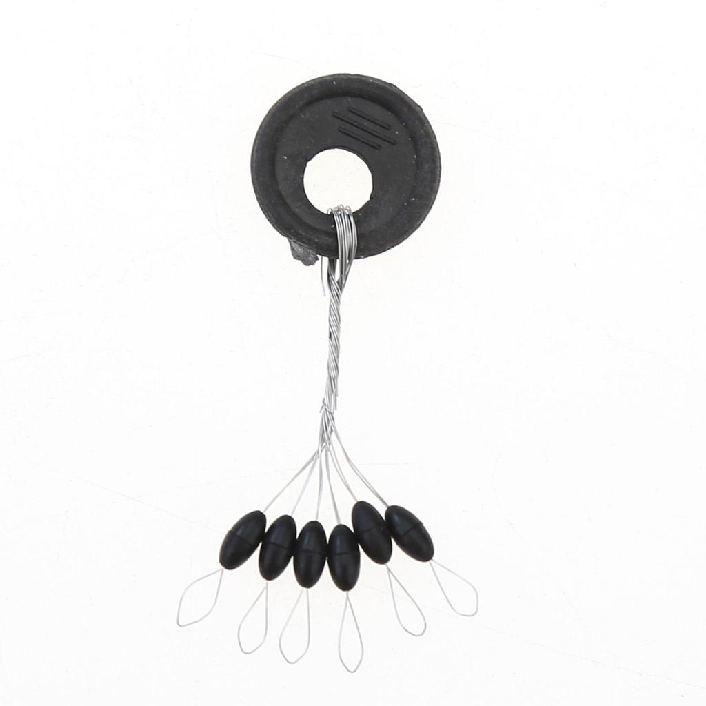 Buy 6 In 1 Cylinder Shaped Float Stop Rubber Stopper Bobber Sinker at ...