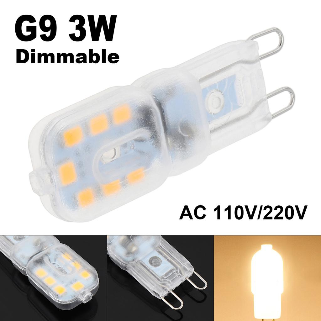 1PC G9 Led Light Bulb 3W 110V/220V SMD 2835 Dimmable Spotlight 360 ...