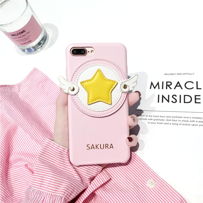 Buy Wings Star Pattern Design Leather Lovely Phone Case at affordable ...