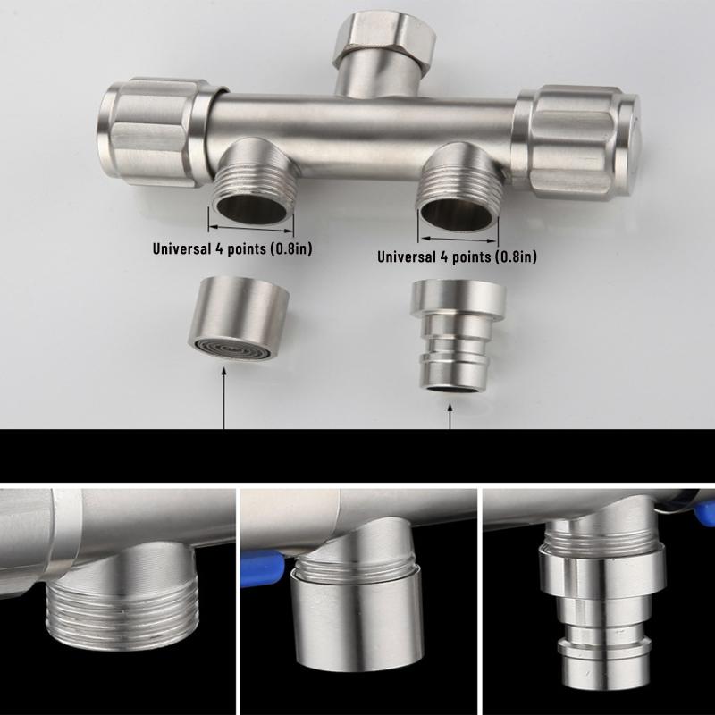 1 In 2 Out Water Valve 1 In 2 Out Double Control Angle Valve ...