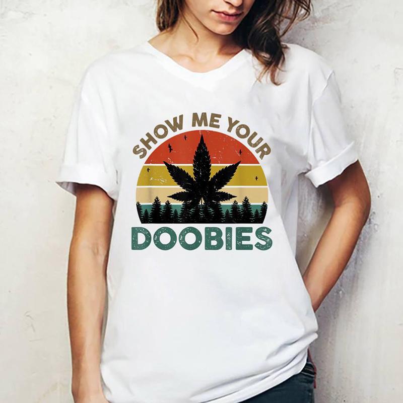 Buy Show Me Your Doobies Funny Punk Clothes Egirl 90s Grunge Tshirt ...