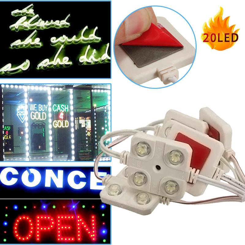 Buy 20/40 LED Module 12V Car Indoor Ceiling Lamp DIY Billboard LED Neon ...