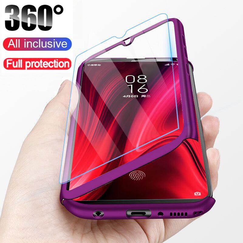 360 Full Cover PC + Tempered Glass Phone Case Protector de pantalla ...