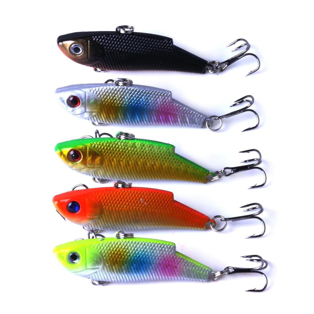 Hengjia 1pc Swimbait 5.5cm/10g Sinking VIB Artificial Lure Plastic Hard Fishing Bait uygun ...
