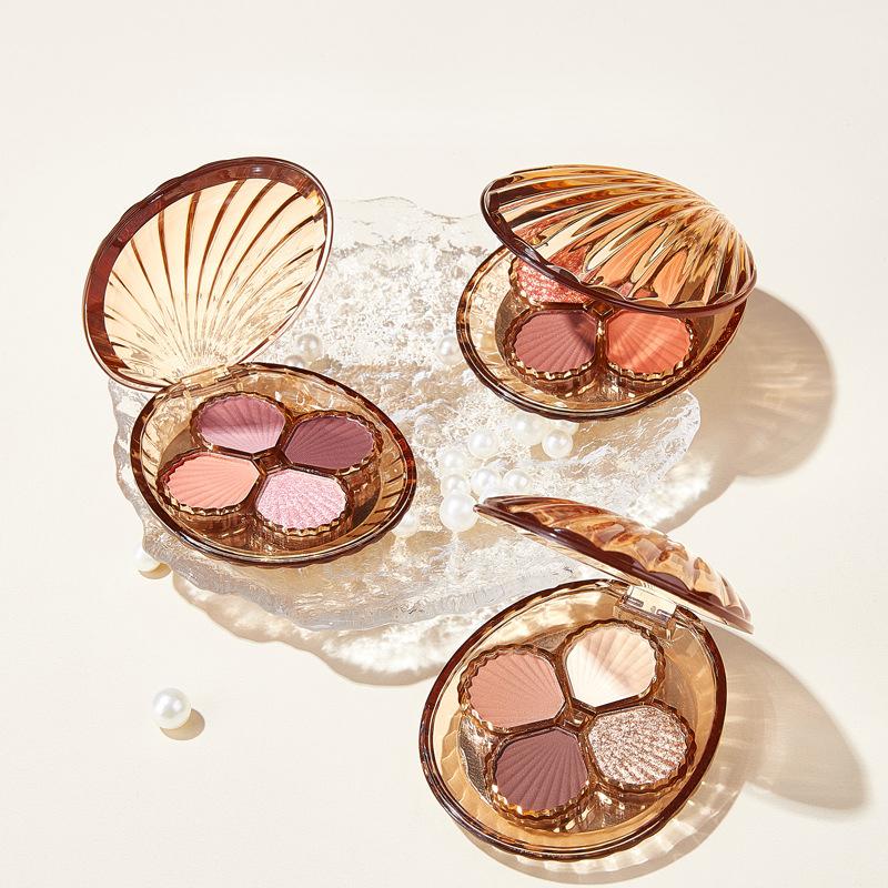 Buy 4 Colors Makeup EyeShadow Plate Waterproof Professional Makeup Set ...