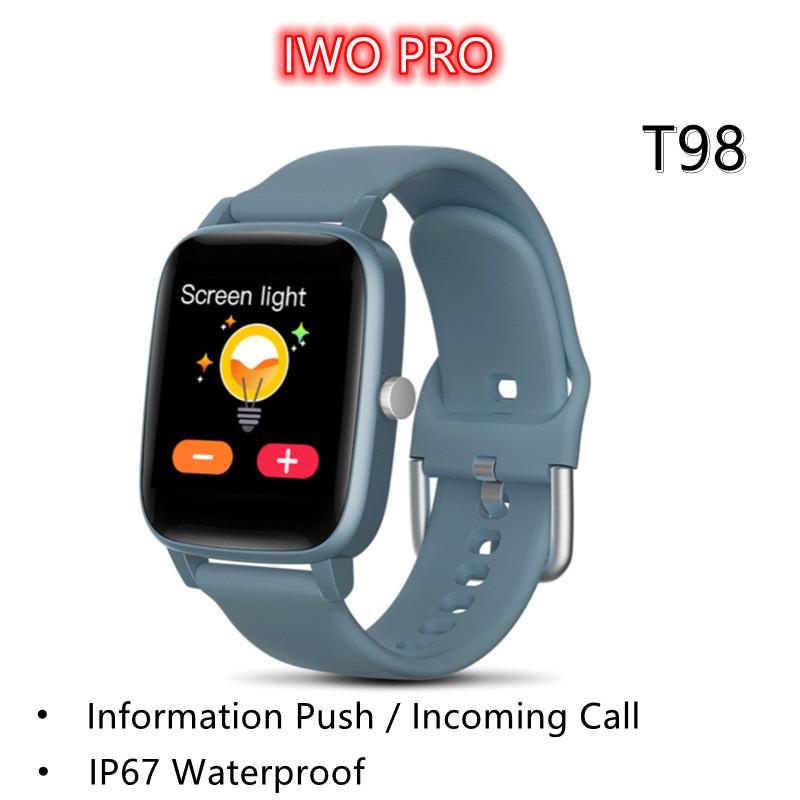 Buy T98 Smart Watch 1.4inch Body Temperature Monitor Heart Rate Blood ...