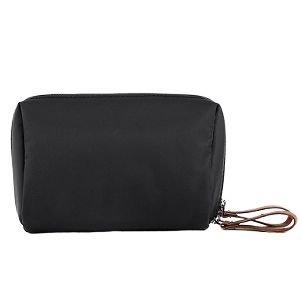 Buy Portable Women Waterproof Solid Color Zip Cosmetic Bag Toiletry ...