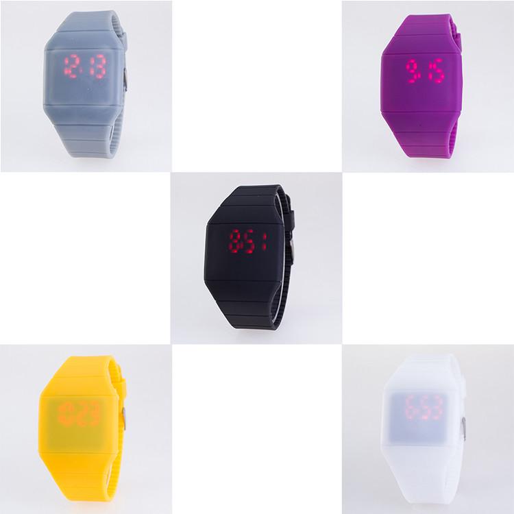 Buy Women Men Touch Digital Led Silicone Sport Wrist Watch Ultra-thin ...
