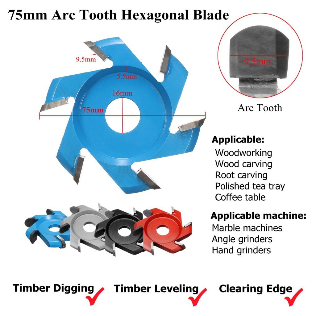 6 Teeth 75mm/90mm Right Angle Tooth Blade 100mm Arc Tooth Blade Angle ...