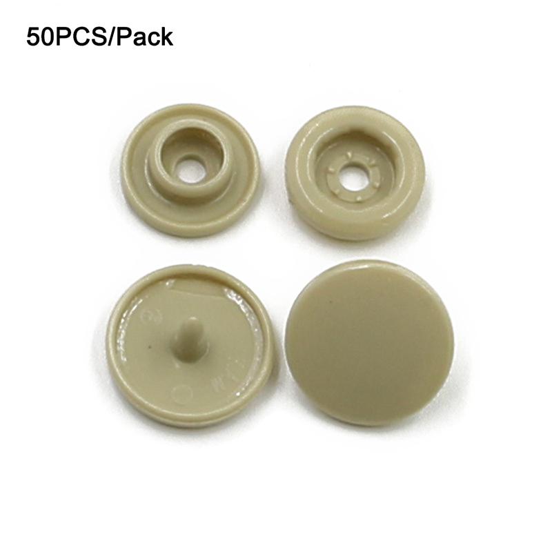 Buy 50pcs Combined Plastic Buttons 12MM Round Plastic Snaps Button ...