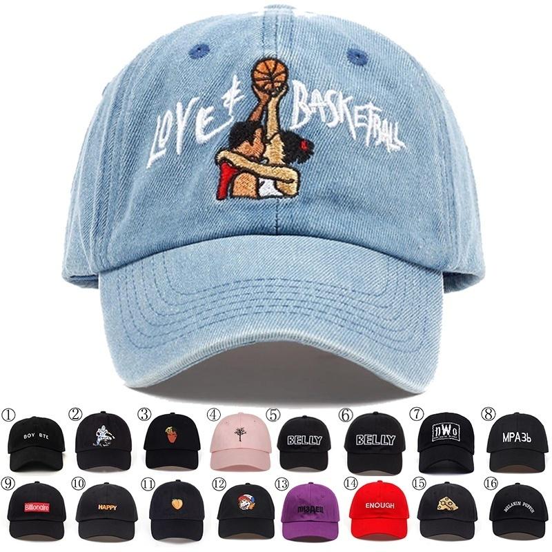 Buy Unisex Embroidery Casual Baseball Cap Rapper Street Hip Hop Cap ...