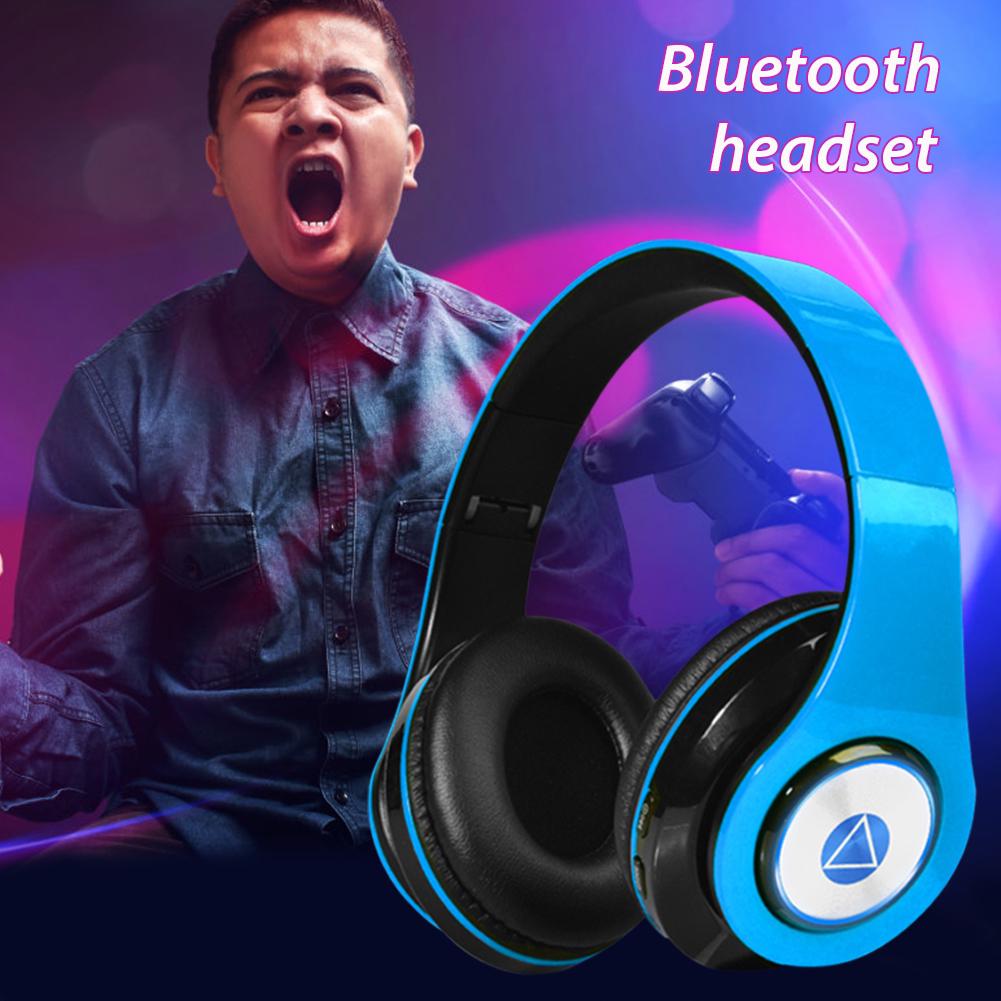 Buy Wireless Bluetooth Headset Rechargeable Folding Music Earphone with ...