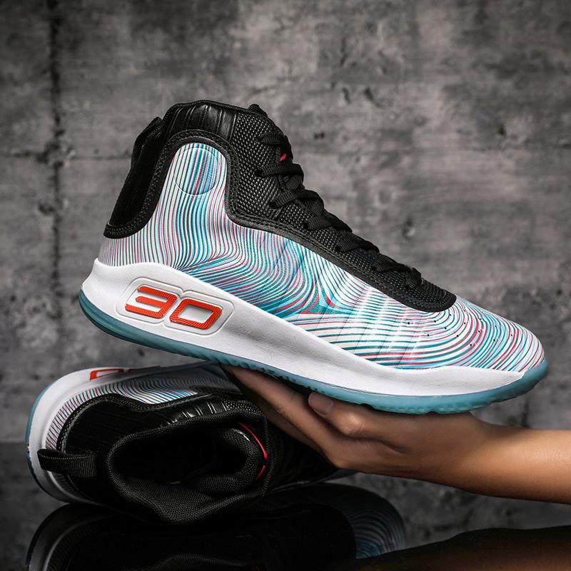 Buy Size36-45 Men High-top Basketball Shoes Sneakers Shockproof ...