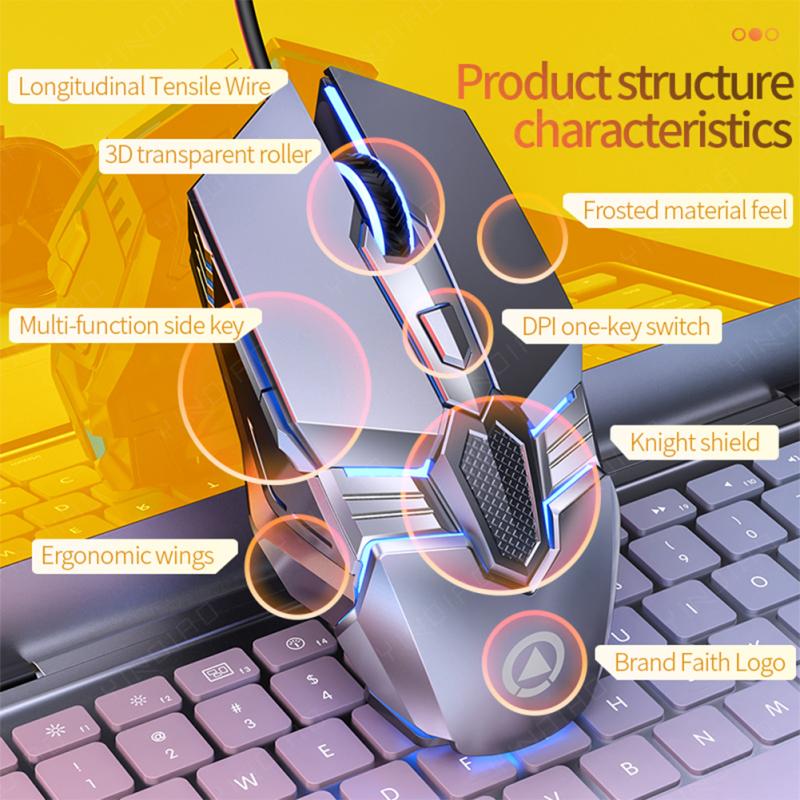 Cheap 3200DPI Adjustable Usb Glowing Wired G12 Mouse Game Macro ...