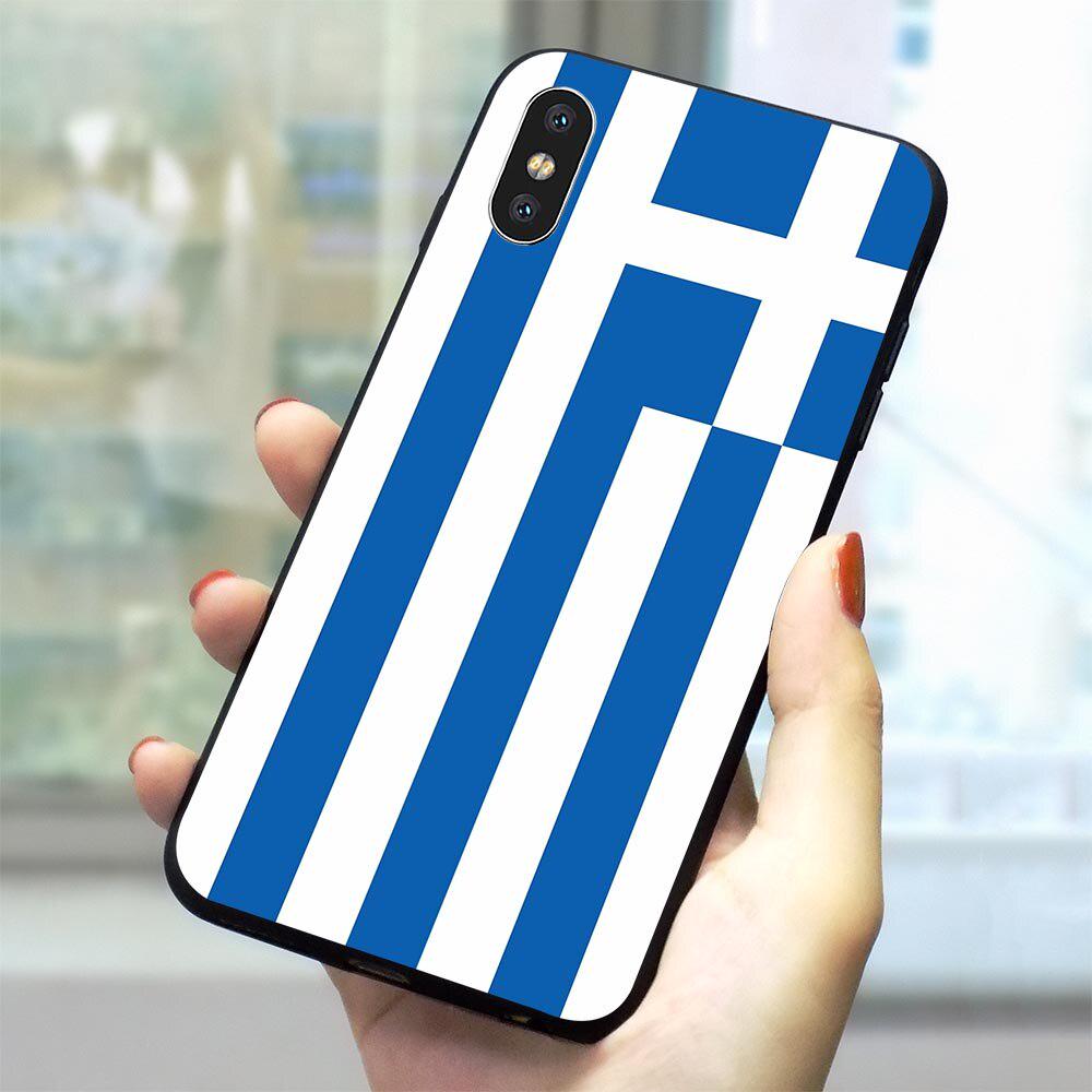 Greek Greece Flag Phone Cover for iPhone 6S Plus Honor Samsung Galaxy ...