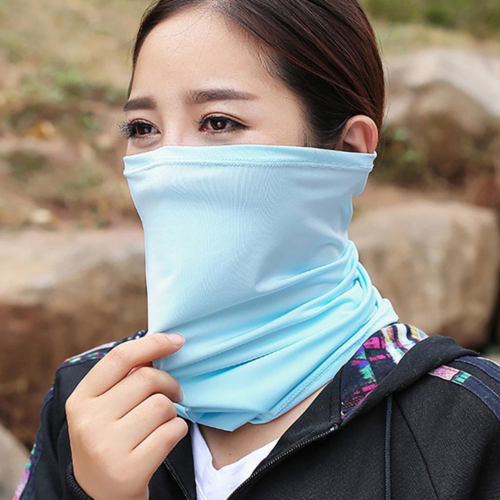 Buy Color Solid Dust Outdoor Cycling Face Cover Sun Protection Mask ...