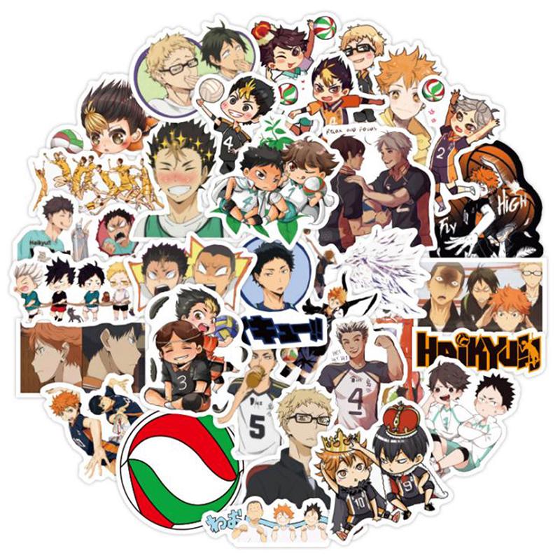 Buy 50Pcs Japanese Anime Stickers Volleyball Laptop Skateboard Luggage ...