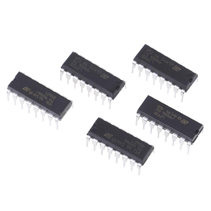 Buy 5Pcs Push-Pull Four-Channel Motor Driver Ic St L293D L293 Dip16 at ...