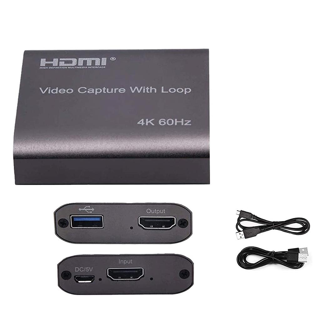 Recording 4K 60Hz with Loop Video Grabber HDMI Video Capture Card Game ...