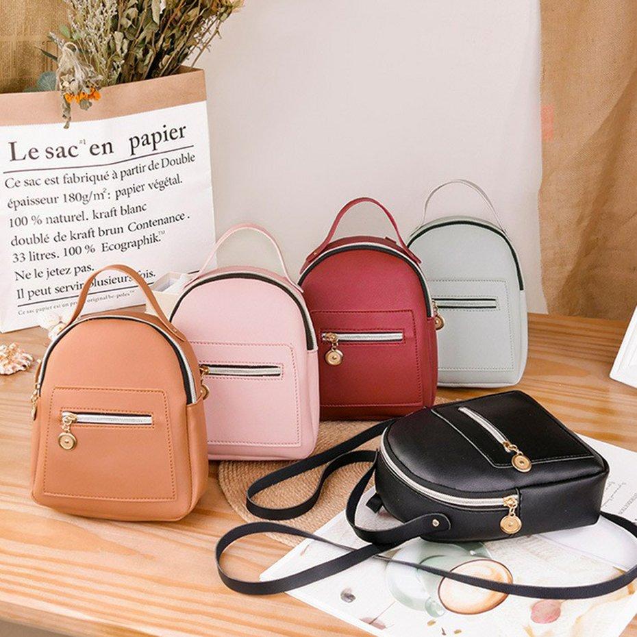 💰Kaufe Mini Damen Rucksack PU Leder DamenTaschen Kleiner Rucksack Mode ...