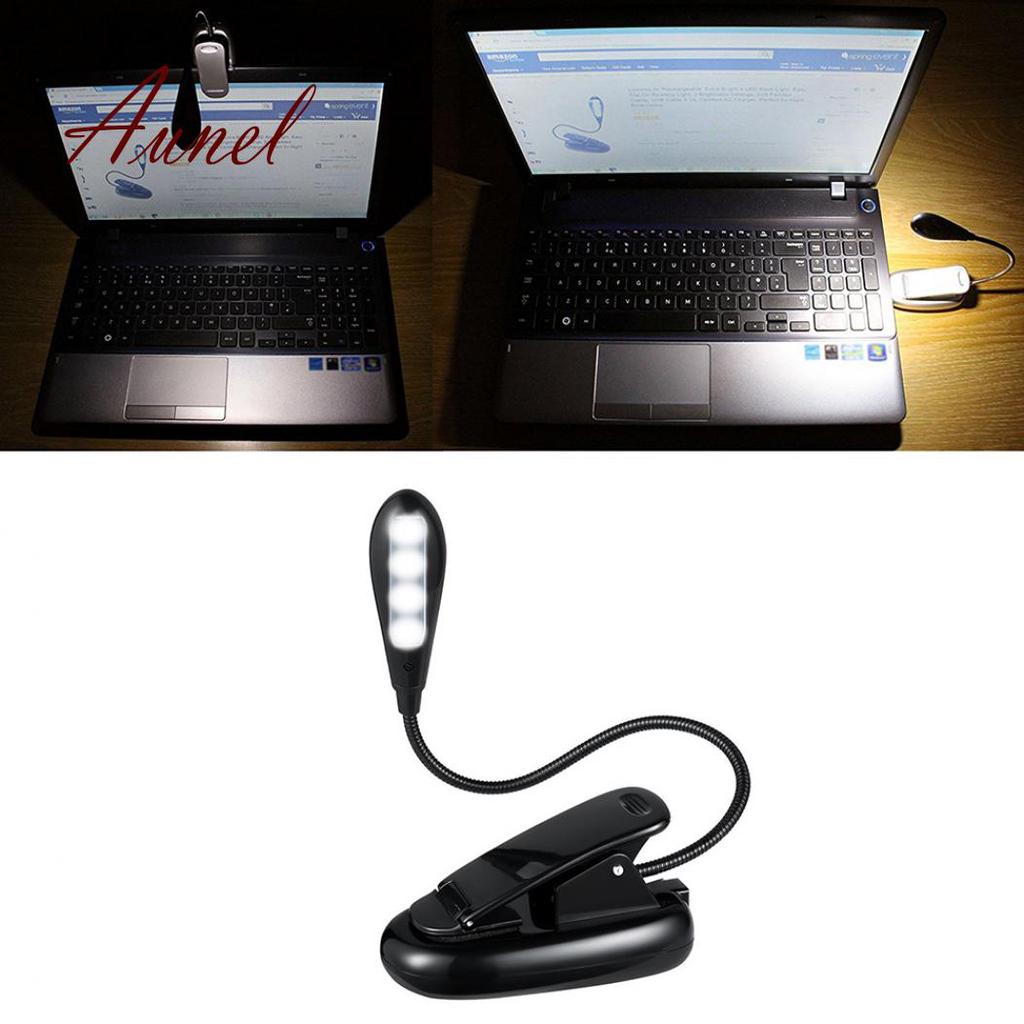 Buy Clamp-On 4 Led Rechargeable Desk Lamp With Ac Adapter And Usb Cable ...